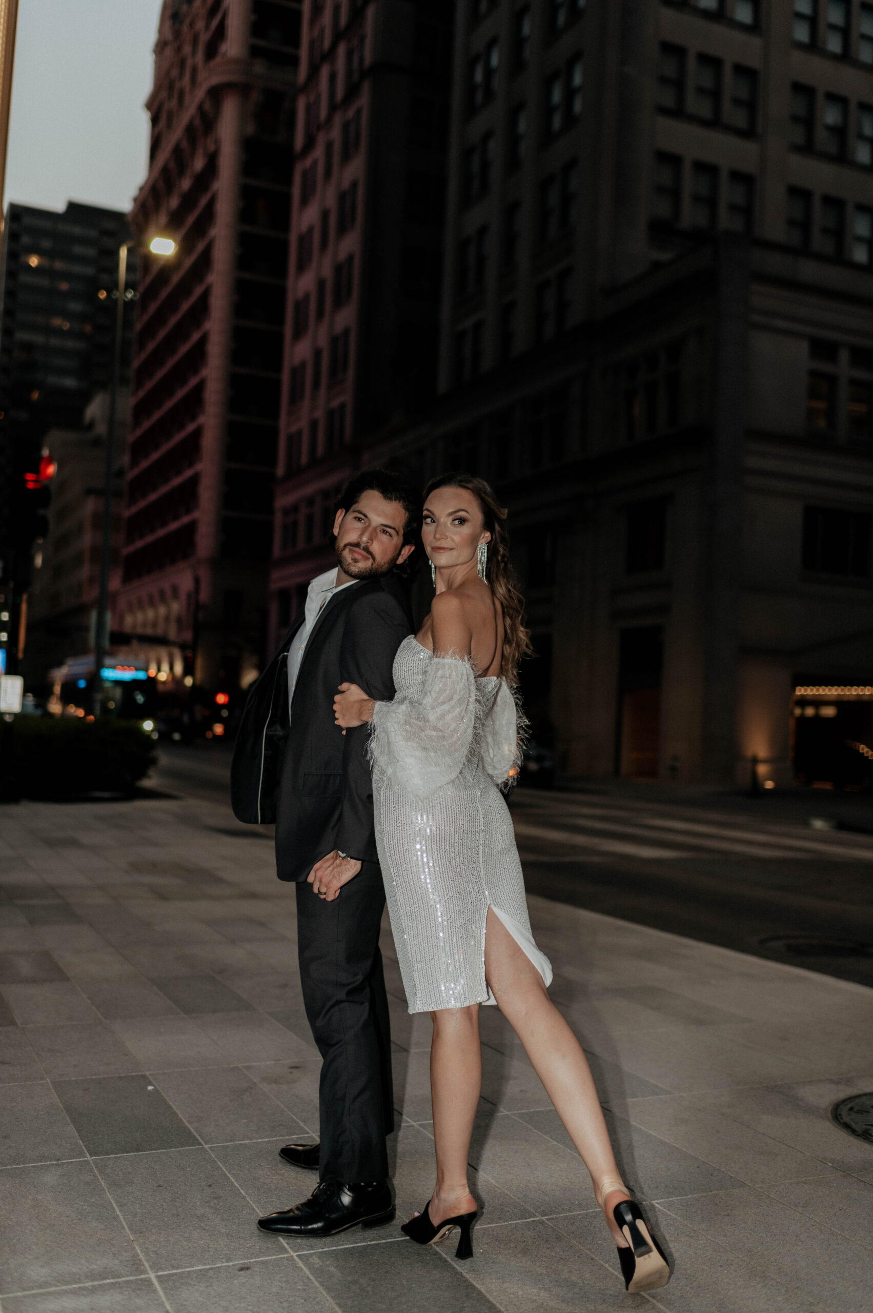 Downtown Dallas Engagement Photos at Night | DFW Engagement ...